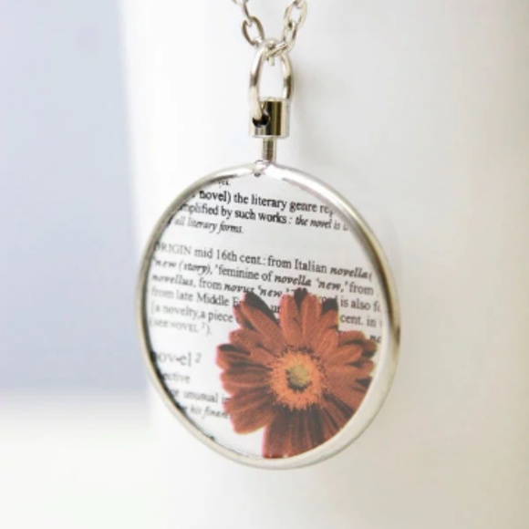Handmade | Jewelry | Transparent Glass Flower Necklace Handmade | Poshmark